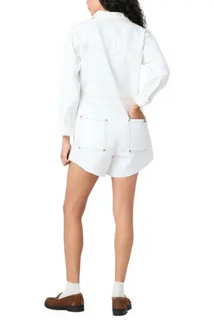TT STUDIOS Madi Utility Romper - White St.