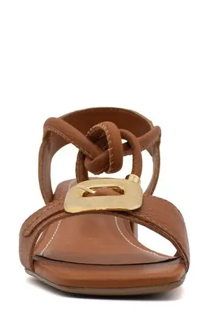 BUTTERO® Ankle Tie Sandal - Caramelo