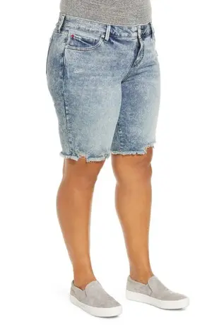 SLINK JEANS Cutoff Bermuda Shorts