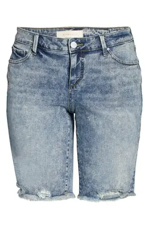 SLINK JEANS Cutoff Bermuda Shorts