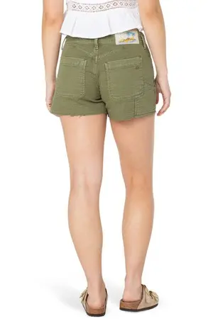Roxy Beachrock Denim Cutoff Shorts - Four Leaf Clover Solid