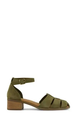 Toms Jaclyn Ankle Strap Fisherman Sandal - Medium Green