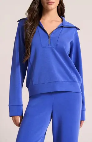 Matty M. Farrah Half Zip - Cobalt