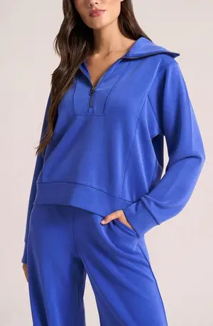 Matty M. Farrah Half Zip - Cobalt