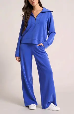 Matty M. Farrah Half Zip - Cobalt