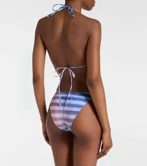JEAN PAUL GAULTIER Halterneck Bikini Top - Purple