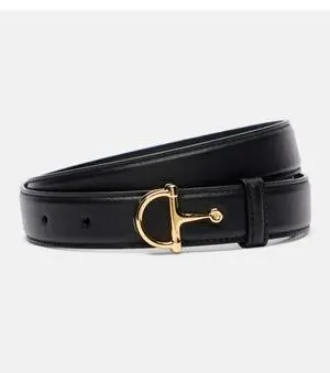 Gucci Horsebit Leather Belt - Black