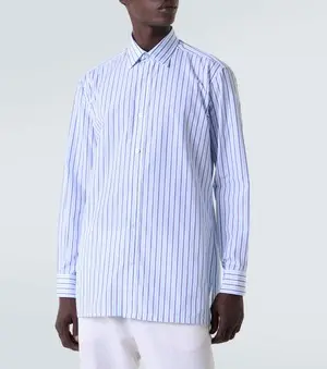 Charvet Striped Cotton Poplin Shirt
