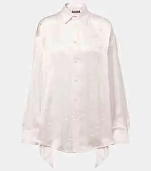 Balenciaga Silk Satin Shirt - Pink