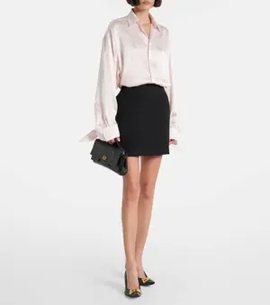 Balenciaga Silk Satin Shirt - Pink