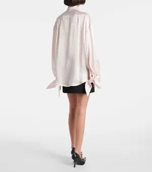 Balenciaga Silk Satin Shirt - Pink