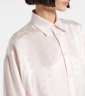 Balenciaga Silk Satin Shirt - Pink