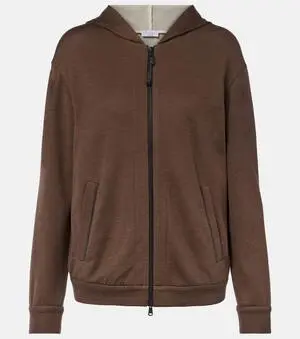 Brunello Cucinelli Drawstring Sweatshirts Hoodies For Women