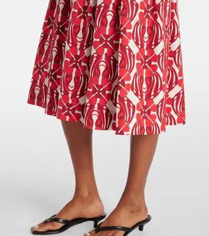 La DoubleJ Libertine Printed Cotton Shirt Dress - Red