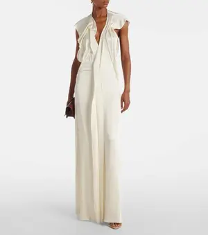 Victoria Beckham Draped Satin Gown