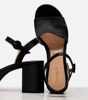 GIANVITO ROSSI Carol 35 Satin Platform Sandals