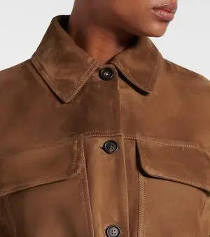 Brunello Cucinelli Belted Suede Field Jacket