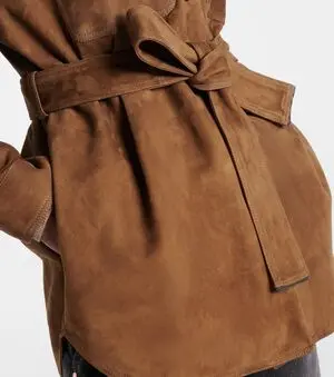 Brunello Cucinelli Belted Suede Field Jacket