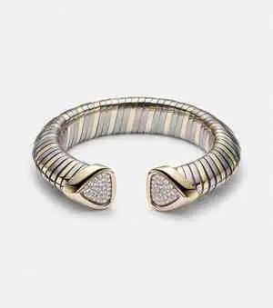 Marina B Trisola Diamond Cuff Bracelet - Gold