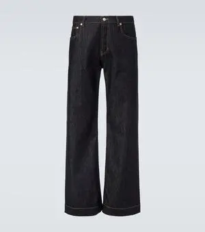 Alexander McQueen Mid-rise Wide-leg Jeans