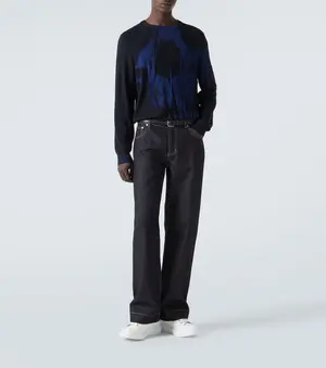 Alexander McQueen Mid-rise Wide-leg Jeans