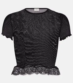 Saint Laurent Scalloped Tops