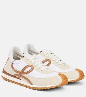 Loewe Flow Runner 2.0 Suede Sneakers - Beige