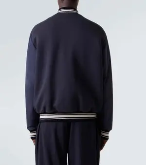 Moncler Vennes Cotton Varsity Jacket - Blue