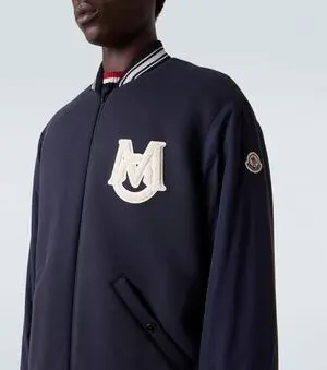 Moncler Vennes Cotton Varsity Jacket - Blue