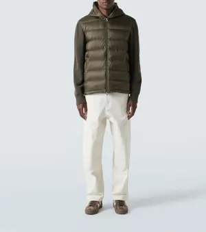 Moncler Quilted Wool And Down Jacket