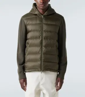 Moncler Quilted Wool And Down Jacket