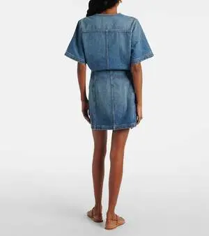 Ulla Johnson Clara Denim Mini Skirt - Blue