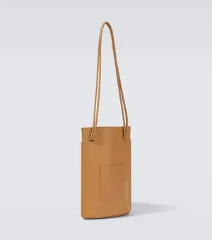 Loewe Pebble Dice Leather Shoulder Bag - Brown