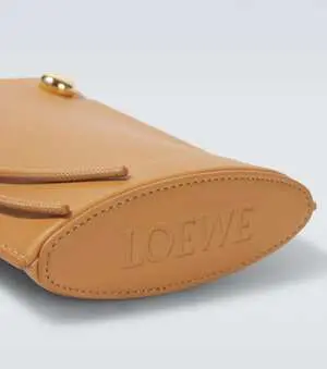 Loewe Pebble Dice Leather Shoulder Bag - Brown