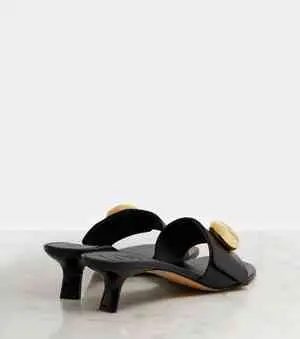 Loewe Pebble 45 Leather Mules