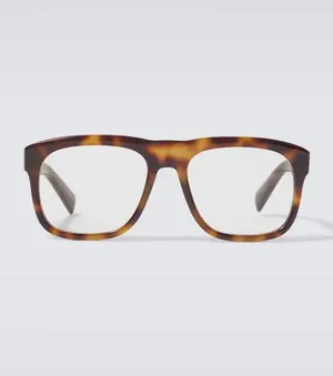 Saint Laurent Sl 558 Square Frame Glasses - Brown