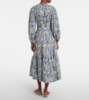 Ulla Johnson Seraphina Printed Cotton-blend Midi Dress