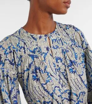 Ulla Johnson Seraphina Printed Cotton-blend Midi Dress