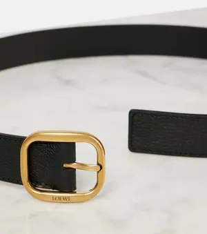 Loewe Leather Belt - Black