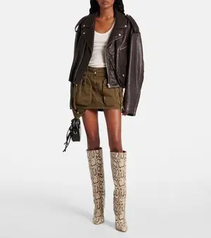 Paris Texas Lavinia 100 Leather Knee-high Boots - Multicoloured