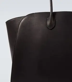 THE ROW Marlo Leather Tote Bag - Black