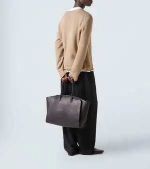 THE ROW Marlo Leather Tote Bag - Black