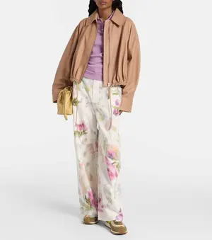 Loewe High-rise Wide-leg Jeans - Pink