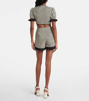 Valentino Garavani Plus De Pois Cotton Poplin Shorts