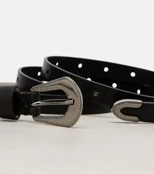 Brunello Cucinelli Slim Leather Belt