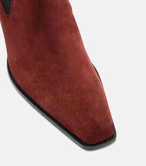 Paris Texas Bettina 50 Suede Ankle Boots - Red