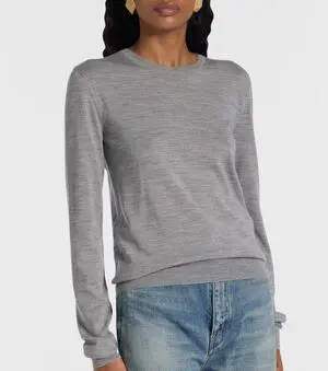 Saint Laurent Wool Sweater - Grey