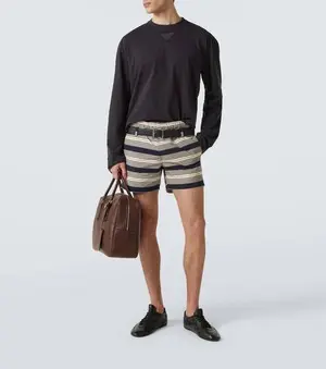 Prada Collapse Leather Sneakers