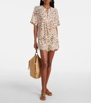 Ulla Johnson Calla Floral Silk Top