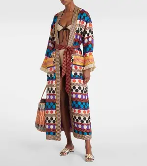 Valentino Garavani Polka-dot Silk Beach Cover-up